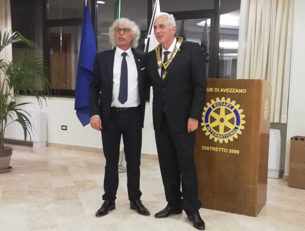Passaggio del martelletto al Rotary Avezzano, Caroli nuovo presidente ...
