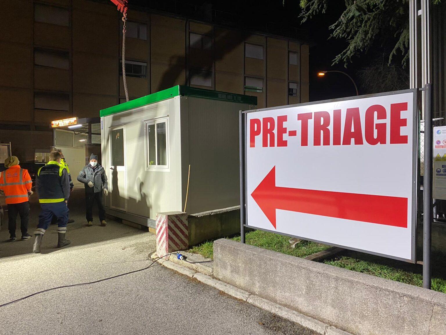 Coronavirus, container per il pre-triage donato all'ospedale di ...